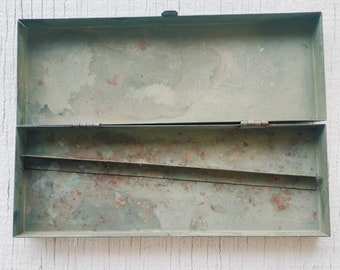 Green Metal Tool Box - Etsy