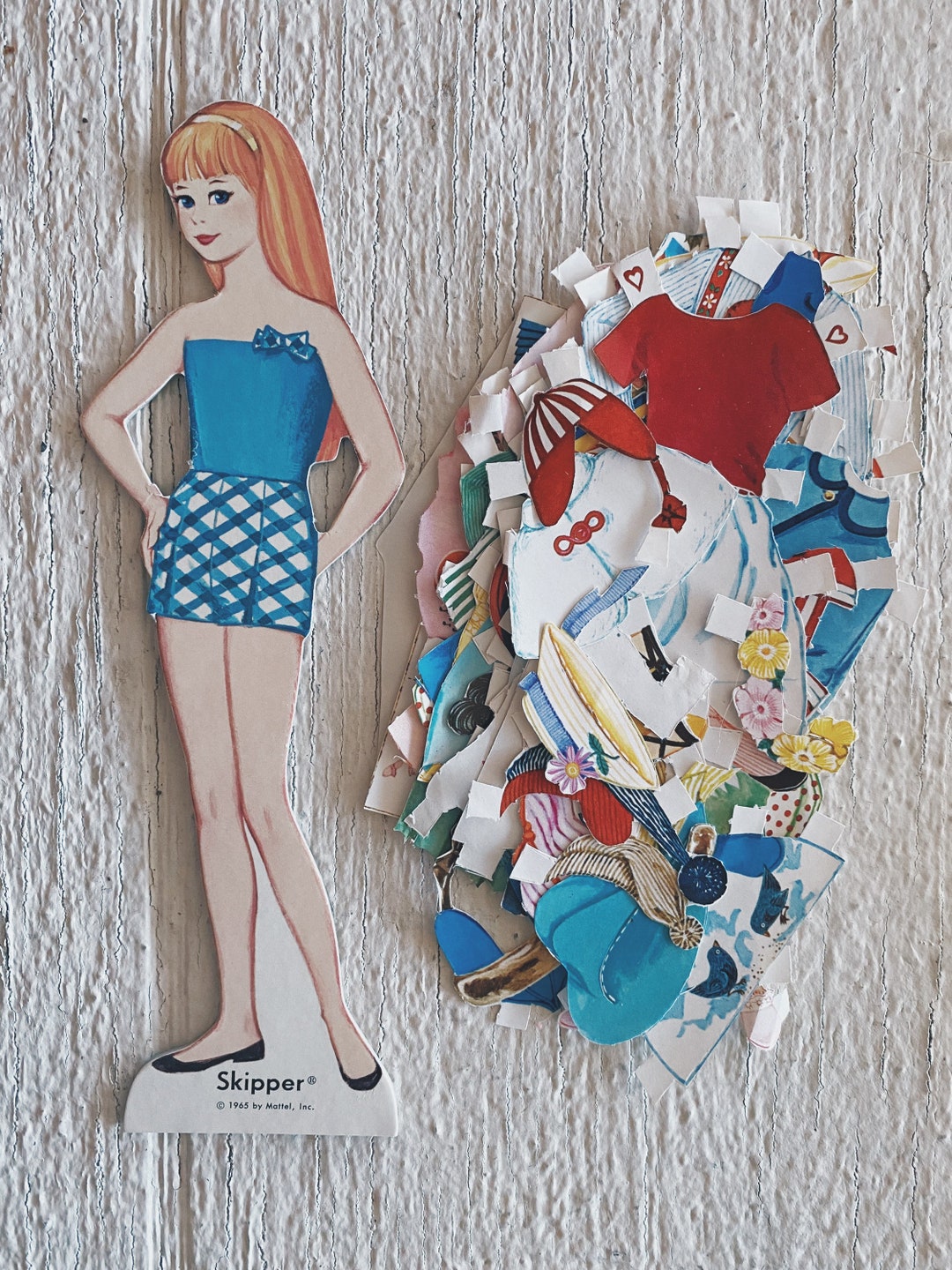 Skipper Barbies Little Sister Paper Dolls Fashion Calandra Wardrobe ...