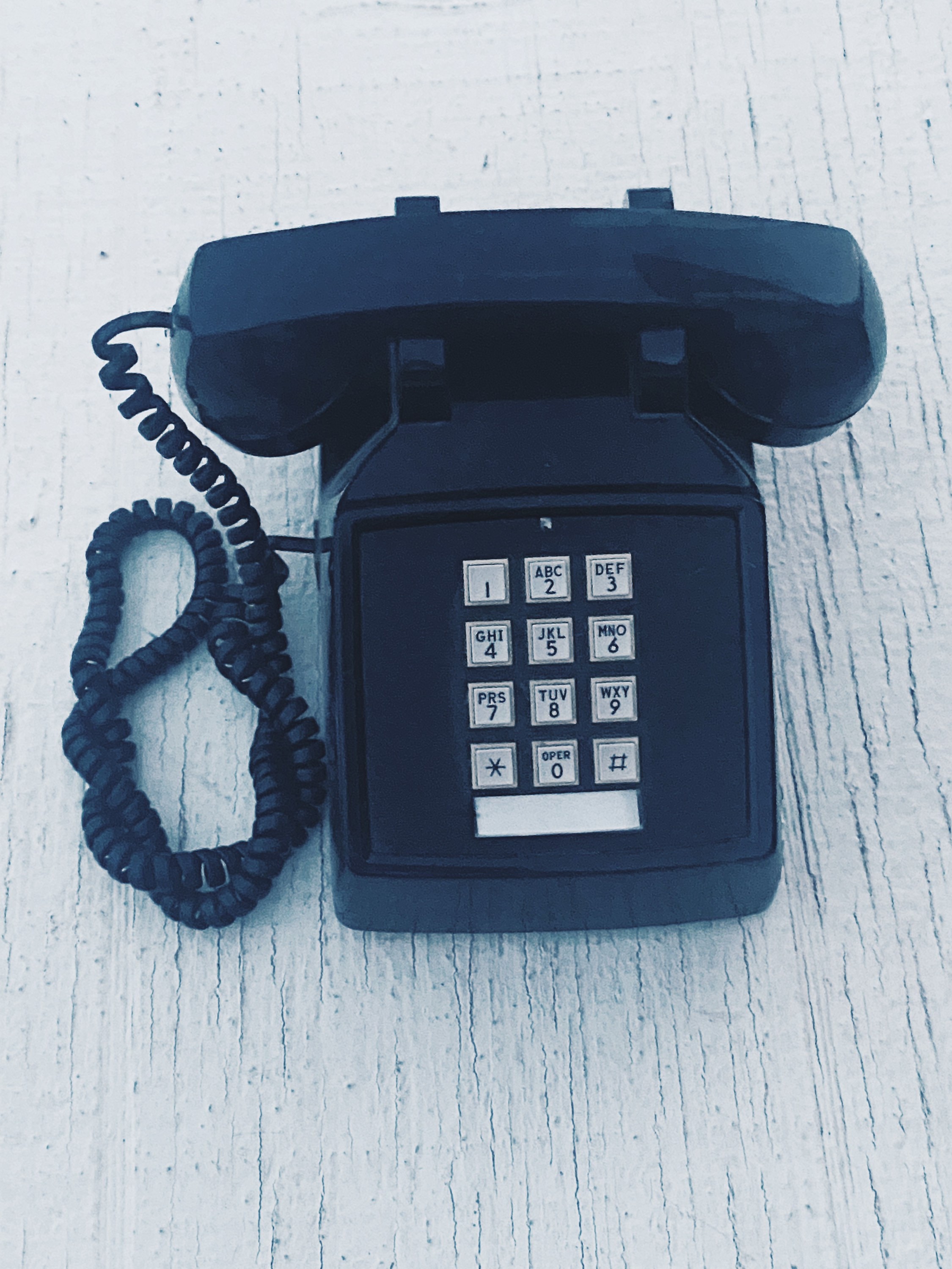 Vintage Black Home Cortelco Push Button Phone Desk Phone - Etsy