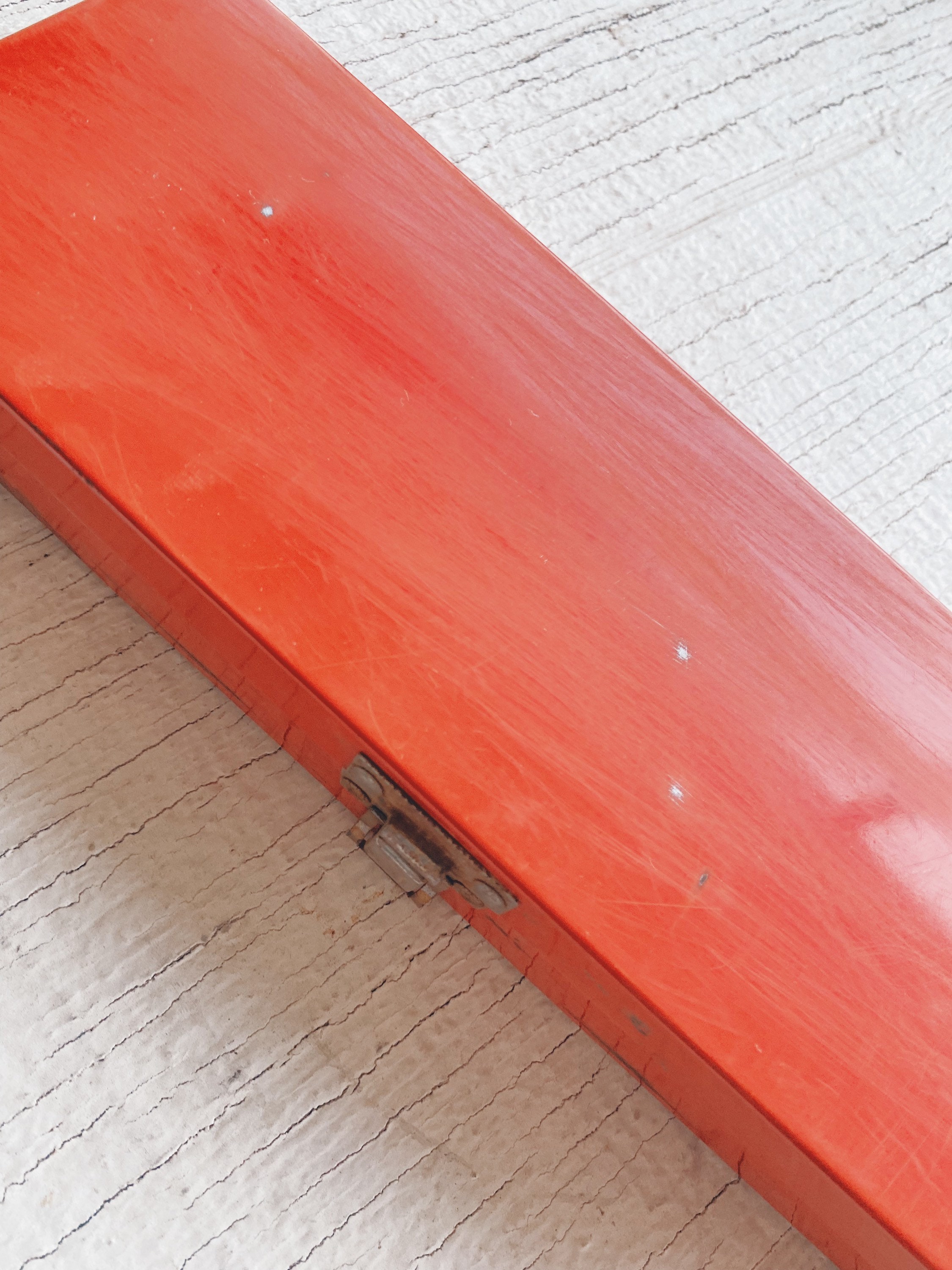 Vintage Master Mechanic Metal Red Box, Metal Tin, Bright Red Metal Box ...