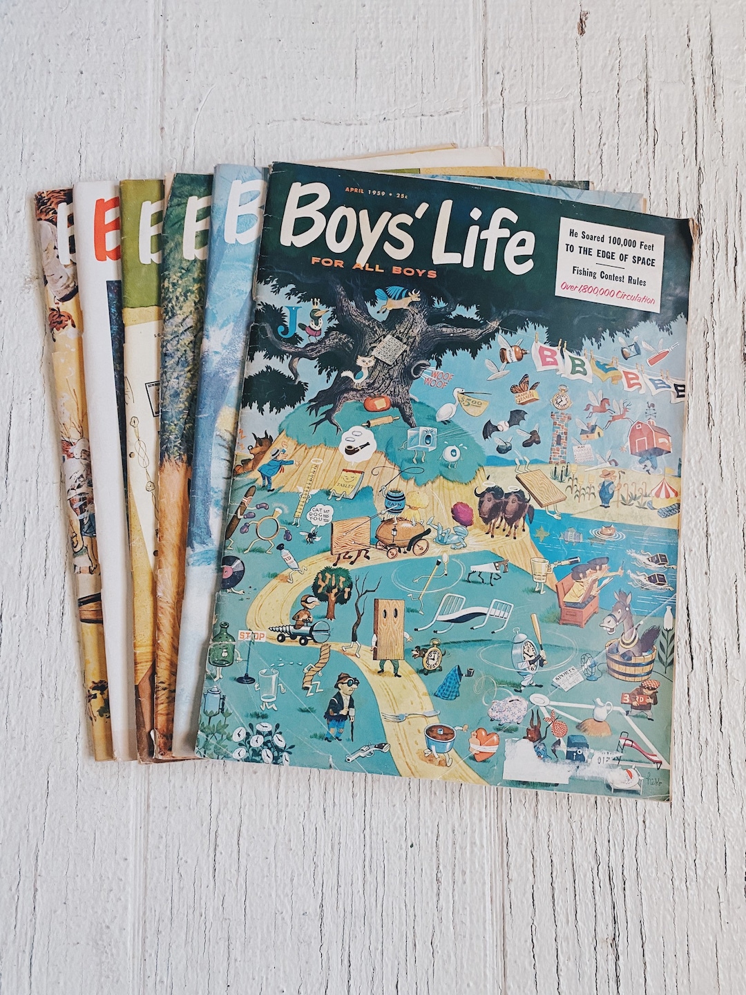 Vintage Boys Life Magazine for All Boys, 1950s, Coca Cola Ad 7up Ad, Pepsi Cola Ad, Boy Magazine ...