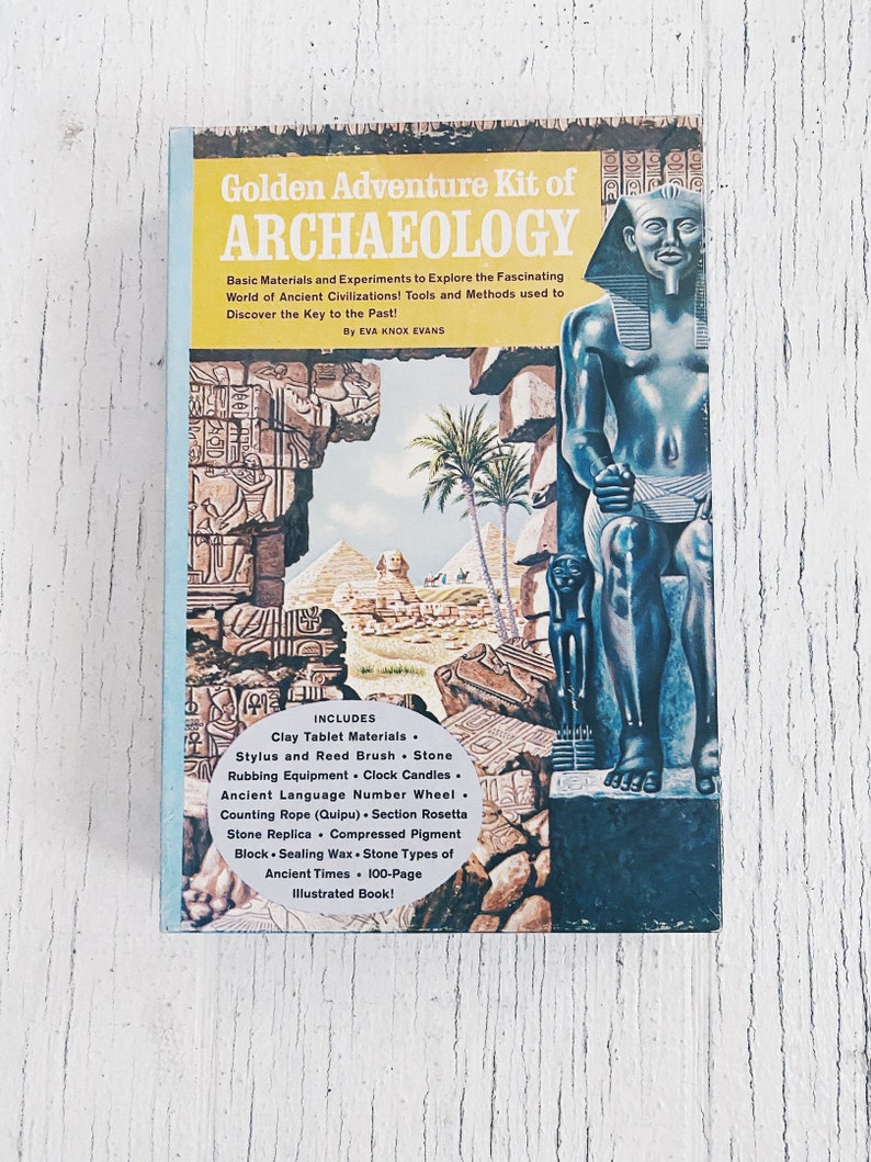 Vintage Golden Adventure Kit of Archeology Golden Adventure Science Kit ...