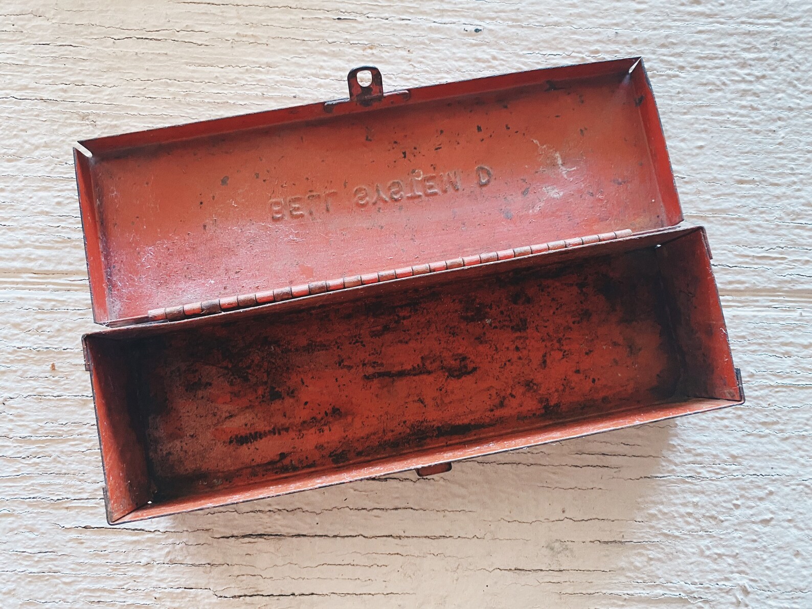 Vintage Bell System Metal Red Box Metal Tin Bright Red Metal | Etsy