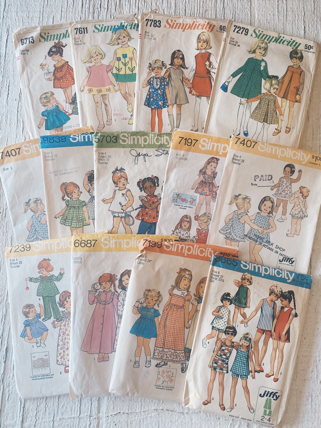 Vintage Simplicity Patterns- Children’s Vintage Sewing Patterns 6713 ...