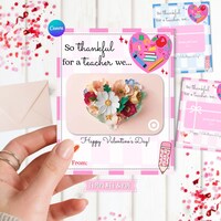 Printable Teacher Valentine's Day Card / How Sweet It is to Be Taught ...