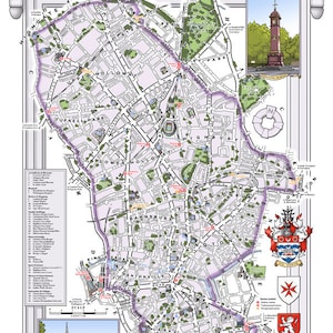 Islington london Borough Illustrated Map Giclee Print - Etsy