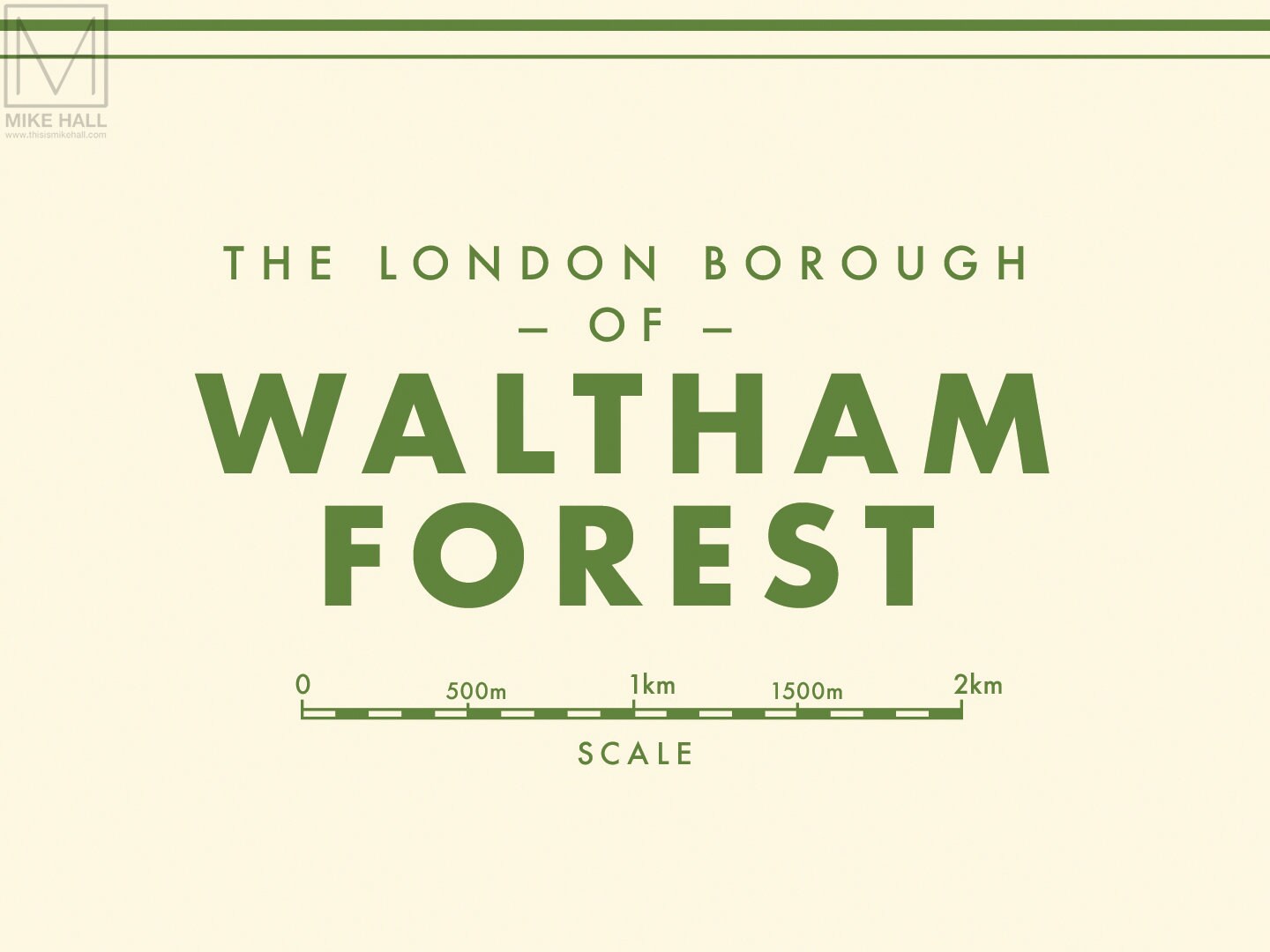 Waltham Forest (london Borough) Retro Map Giclee Print - Etsy