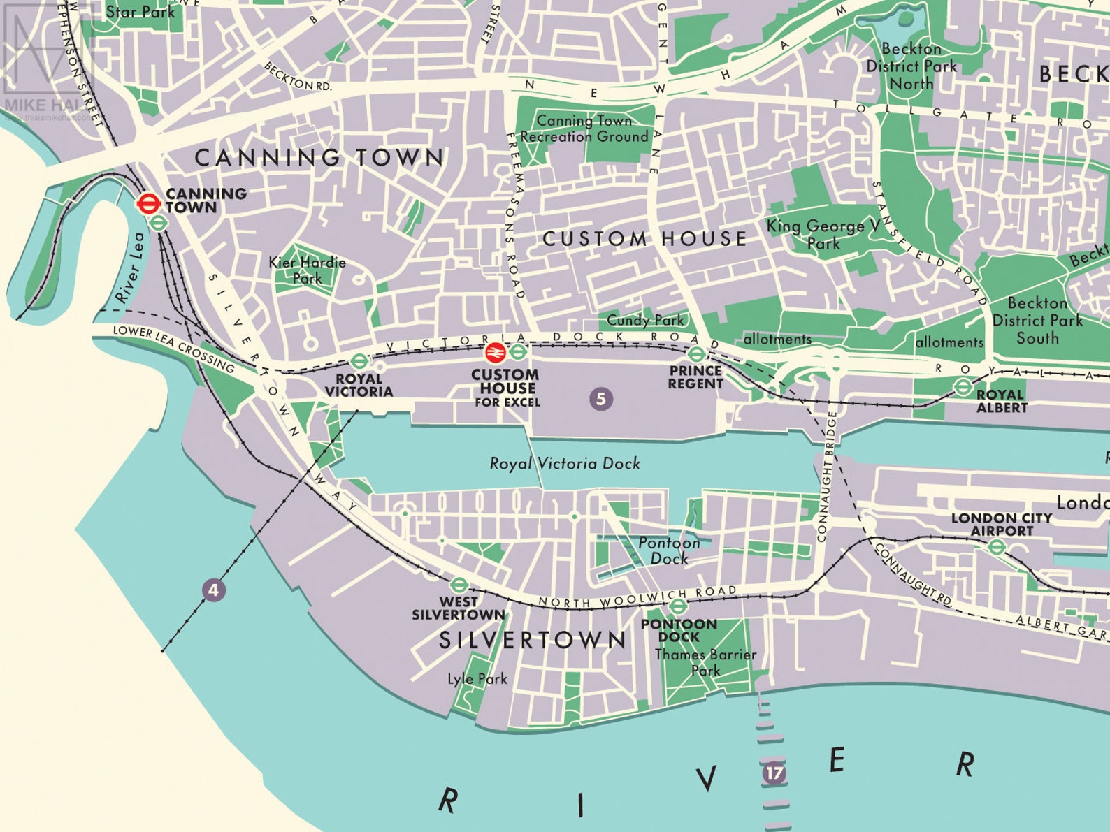 Newham london Borough Retro Map Giclee Print - Etsy