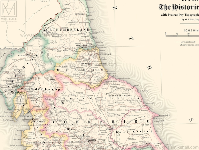 England and Wales historic Counties Map Giclee Print - Etsy