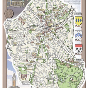 Brixton london SW2/SW9 Illustrated Map Giclee Print - Etsy