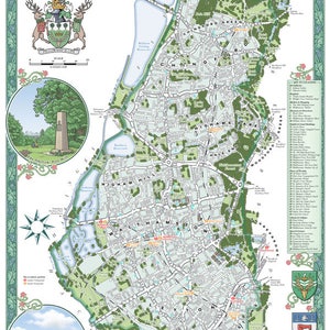 Waltham Forest london Borough Illustrated Map Giclee Print - Etsy