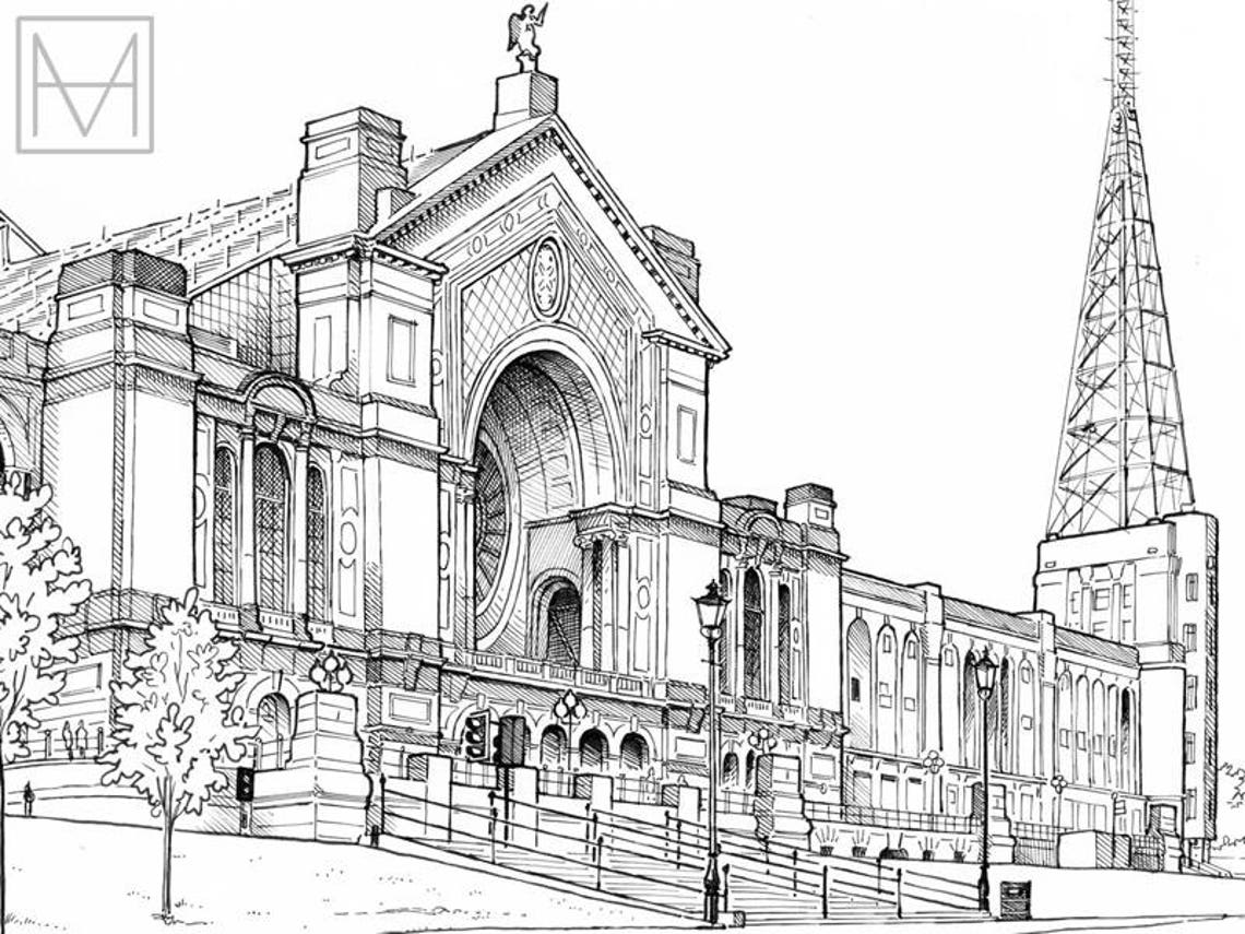 Alexandra Palace, London Giclee Print - Etsy