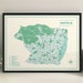 Enfield london Borough Retro Map Giclee Print - Etsy