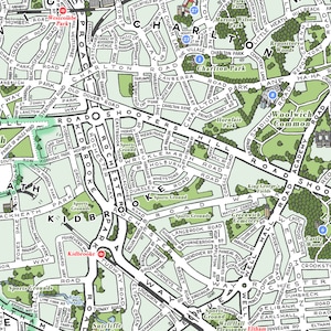 Greenwich (london Borough) Illustrated Map Giclee Print - Etsy