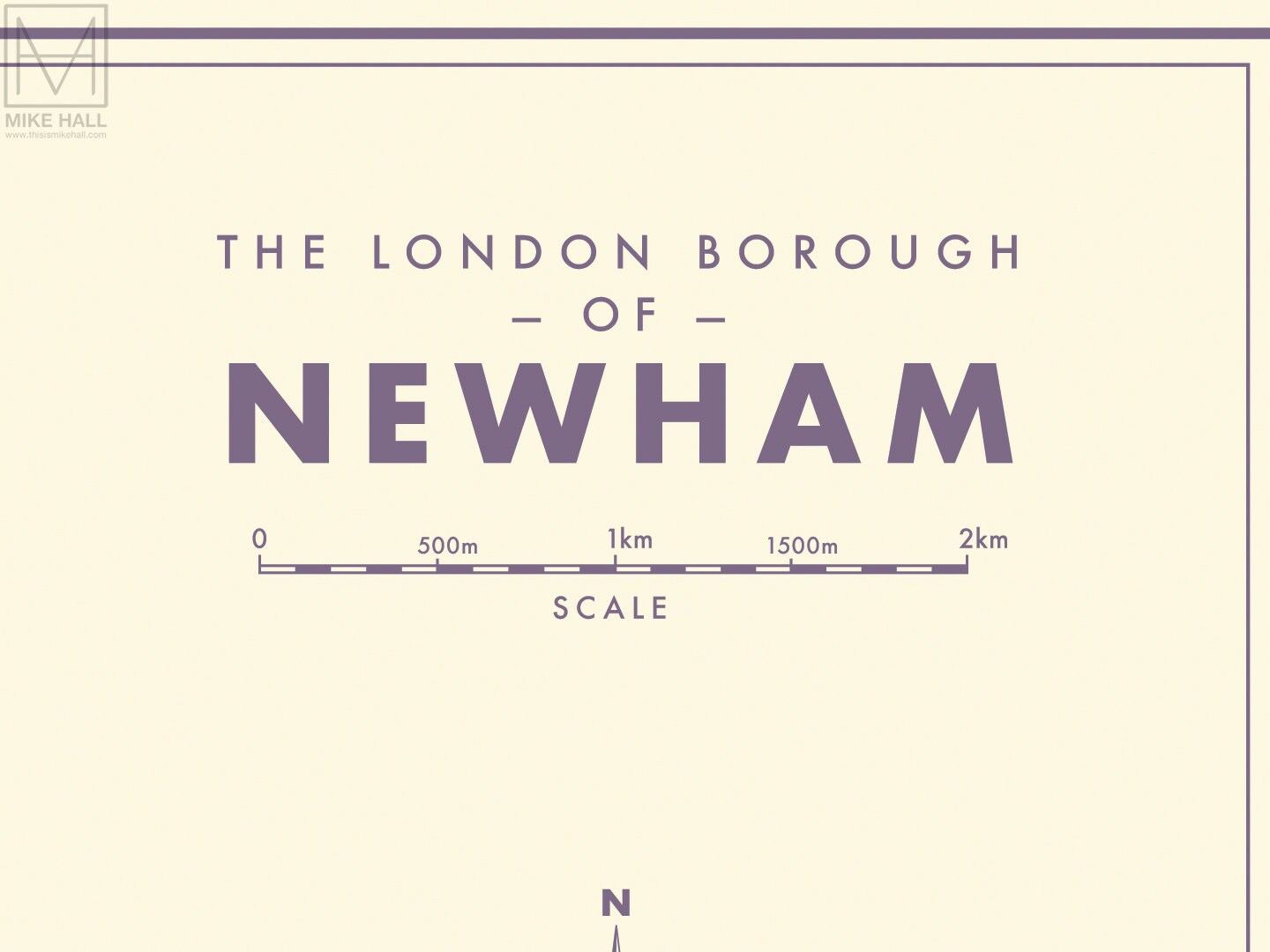 Newham (london Borough) Retro Map Giclee Print - Etsy UK