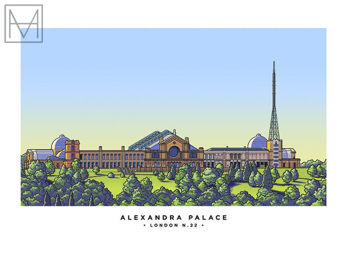 Alexandra Palace, London Giclee Print - Etsy Israel