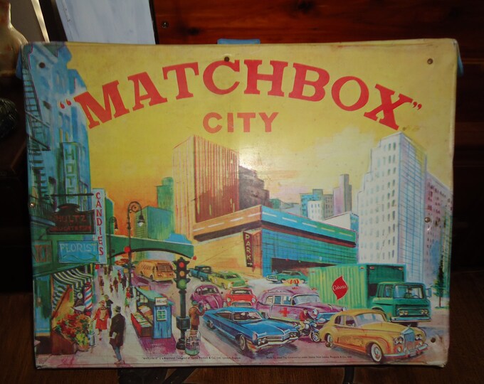 Vintage Matchbox City Playset 1970 - Etsy