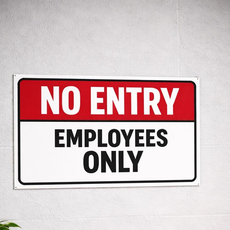 Employees Only Sign - Etsy