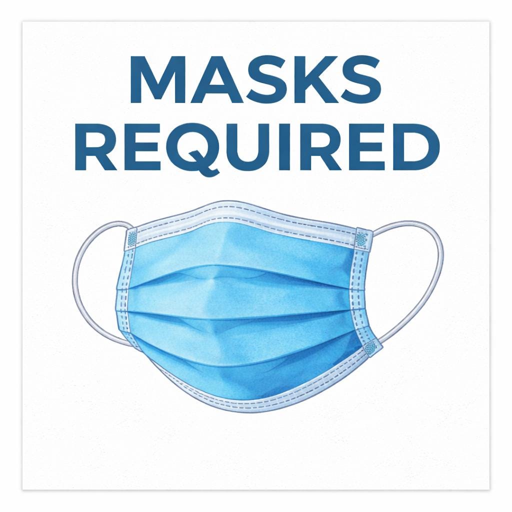 Masks Required Sign | Printable Safety Poster (digital Download) - Etsy