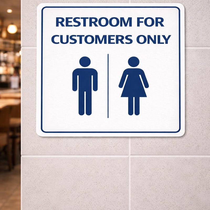 Customers Only Sign - Etsy