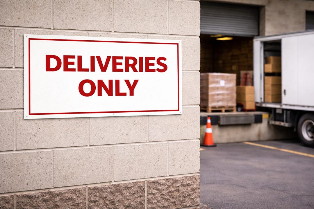 Deliveries Only Sign Printable | Business Loading Zone Digital Download ...