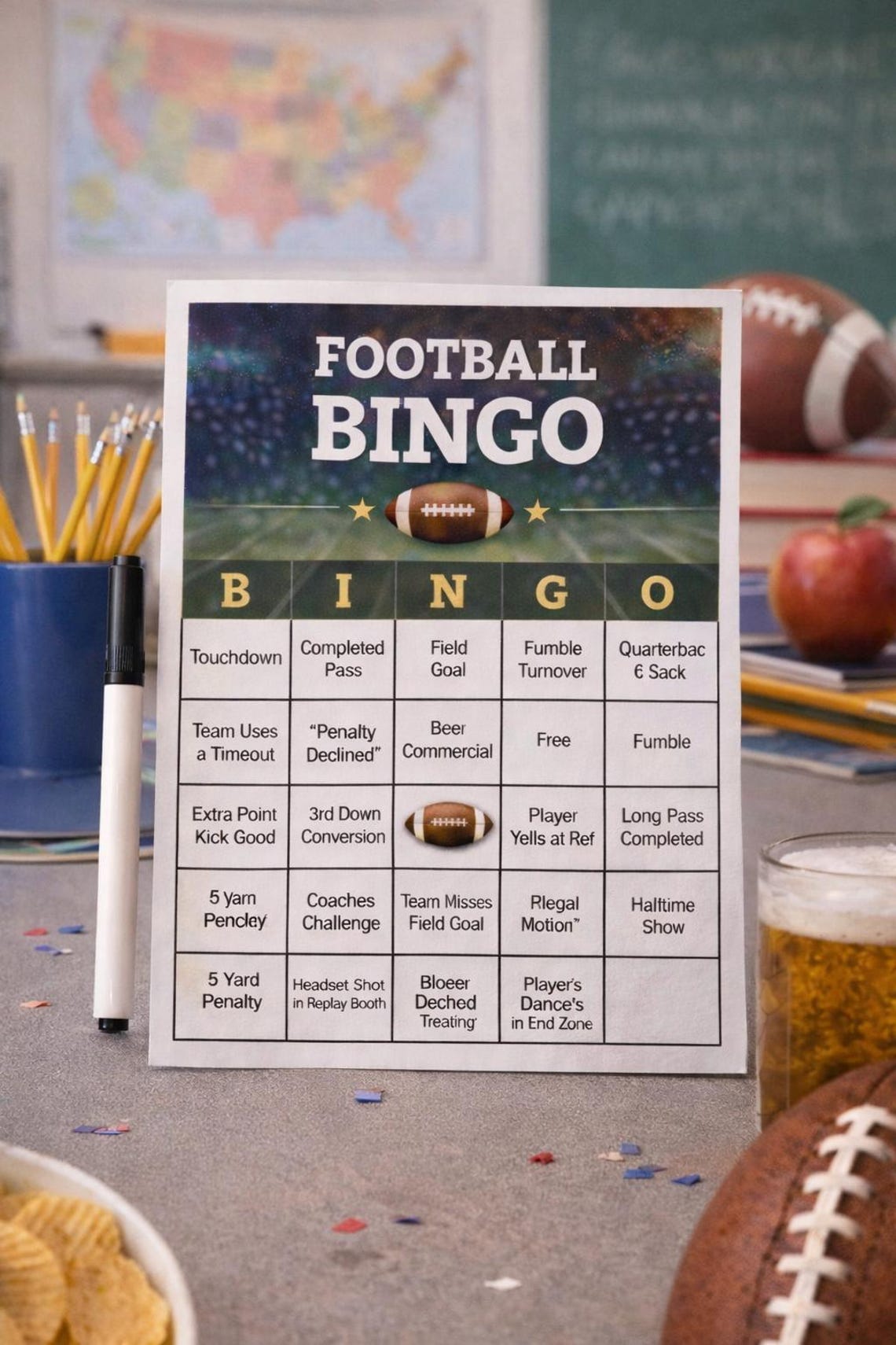 Super Bowl Bingo | Printable Football Game (digital Download) - Etsy