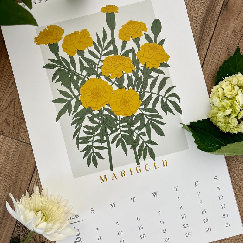 Flower Calendar - Etsy