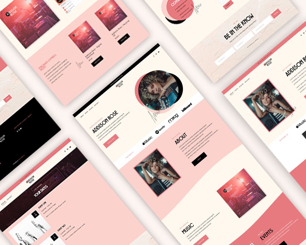 SQUARESPACE 7.1 WEBSITE TEMPLATE Design: Fusion Template Customizable ...