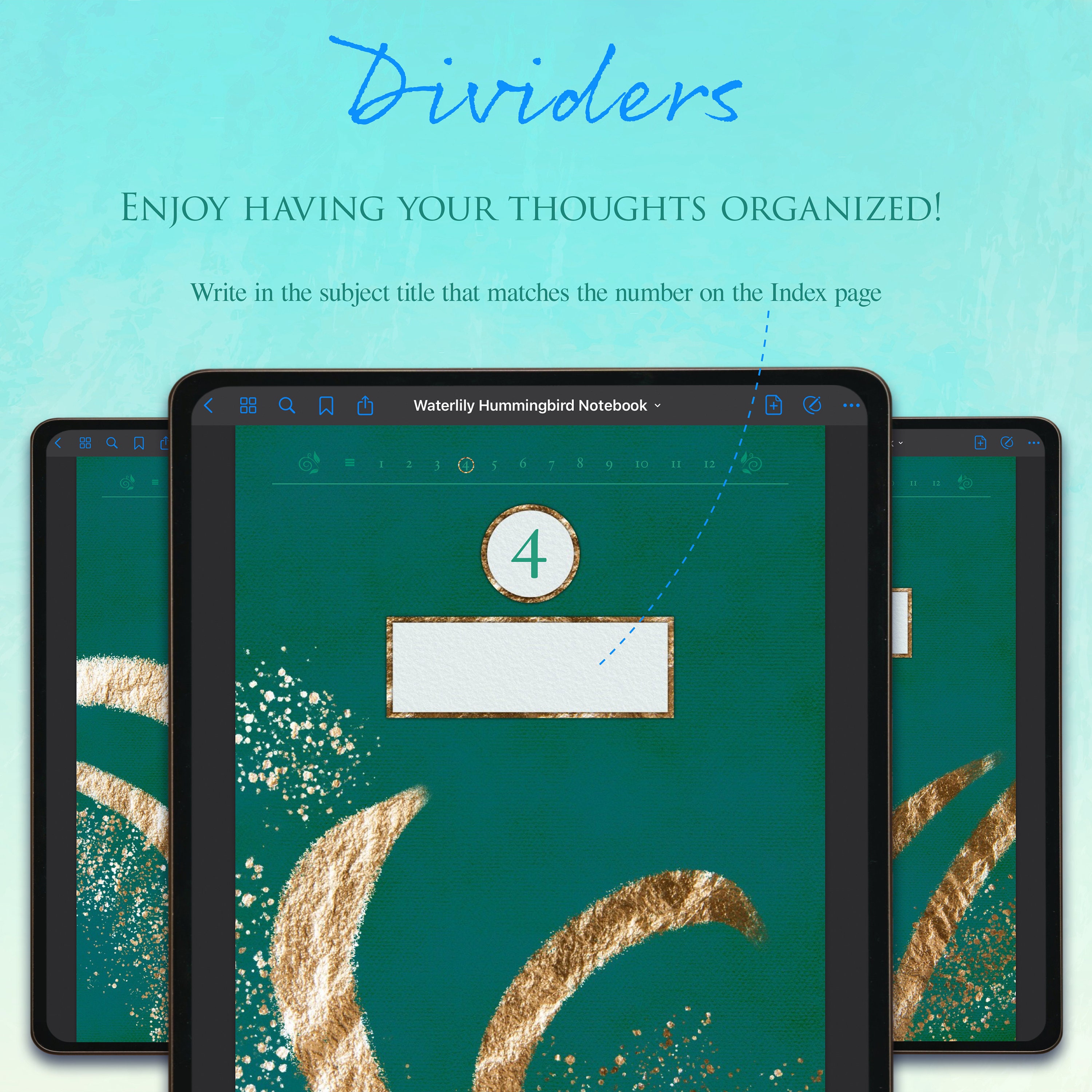 Goodnotes Digital Notebook Blank Bonus Metallic Digital - Etsy