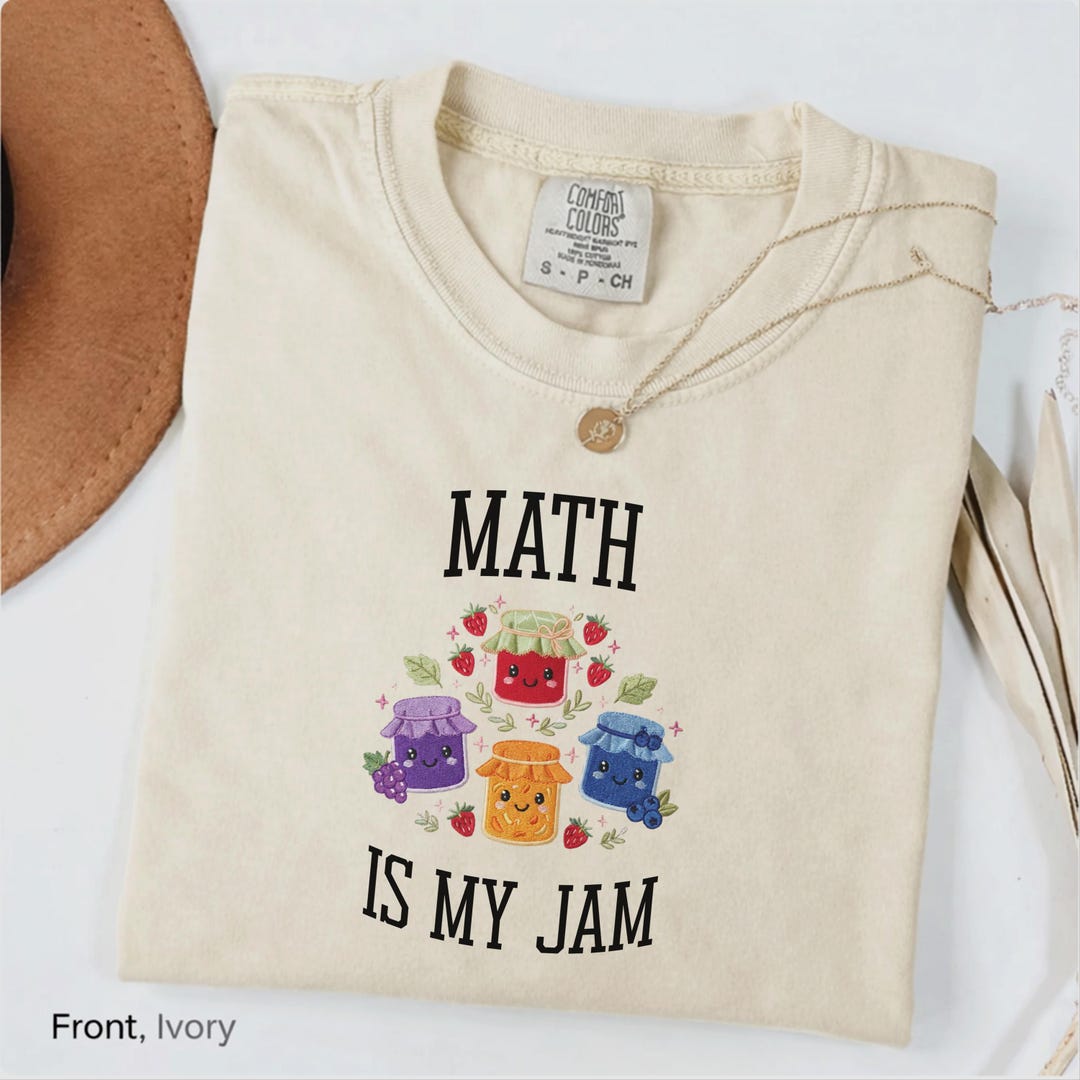 Math is My Jam T-shirt, Math Teacher Gift, Unisex Cotton Tee - Etsy