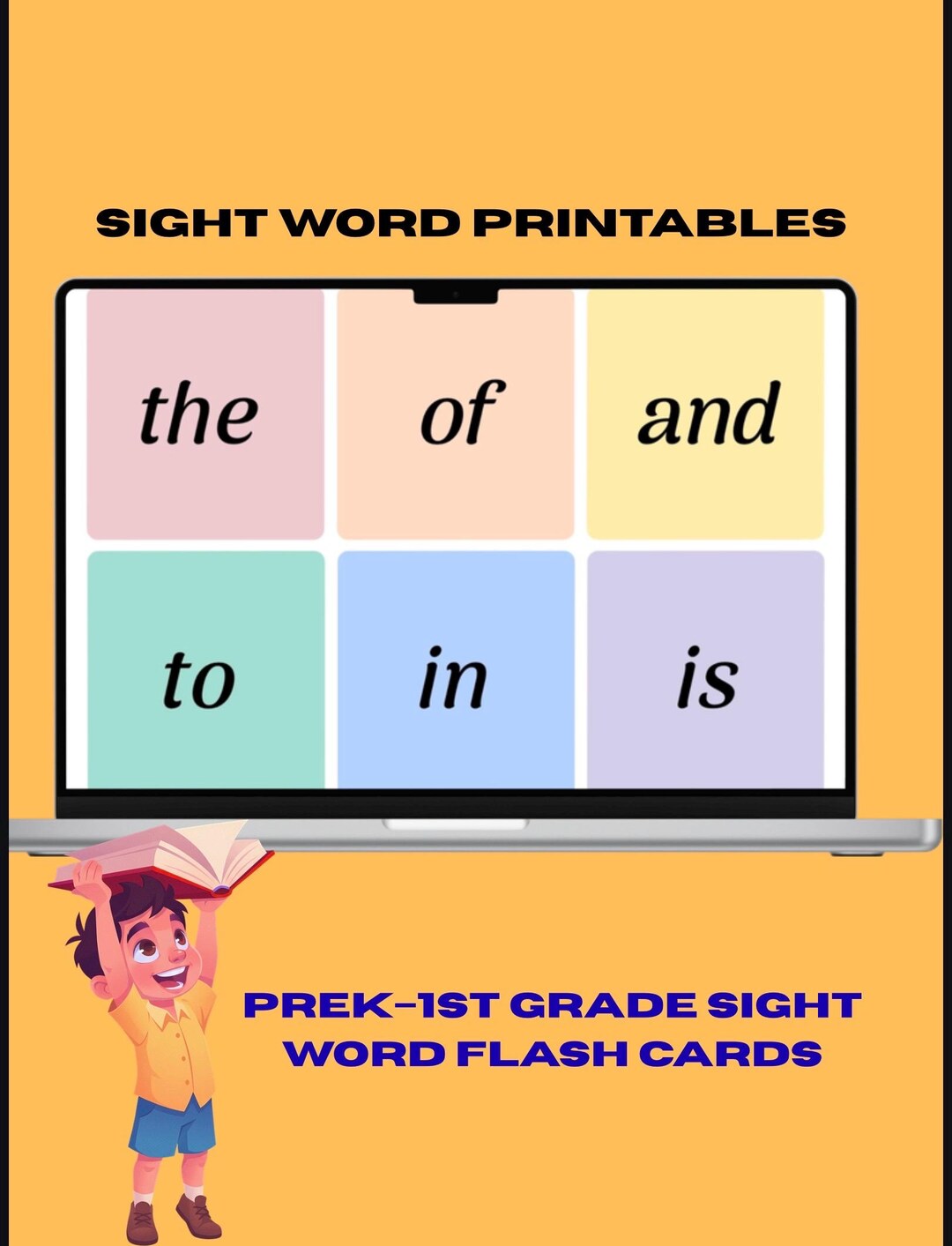 Pre-k Sight Word Flashcards | Kindergarten Readiness, Literacy Activity ...