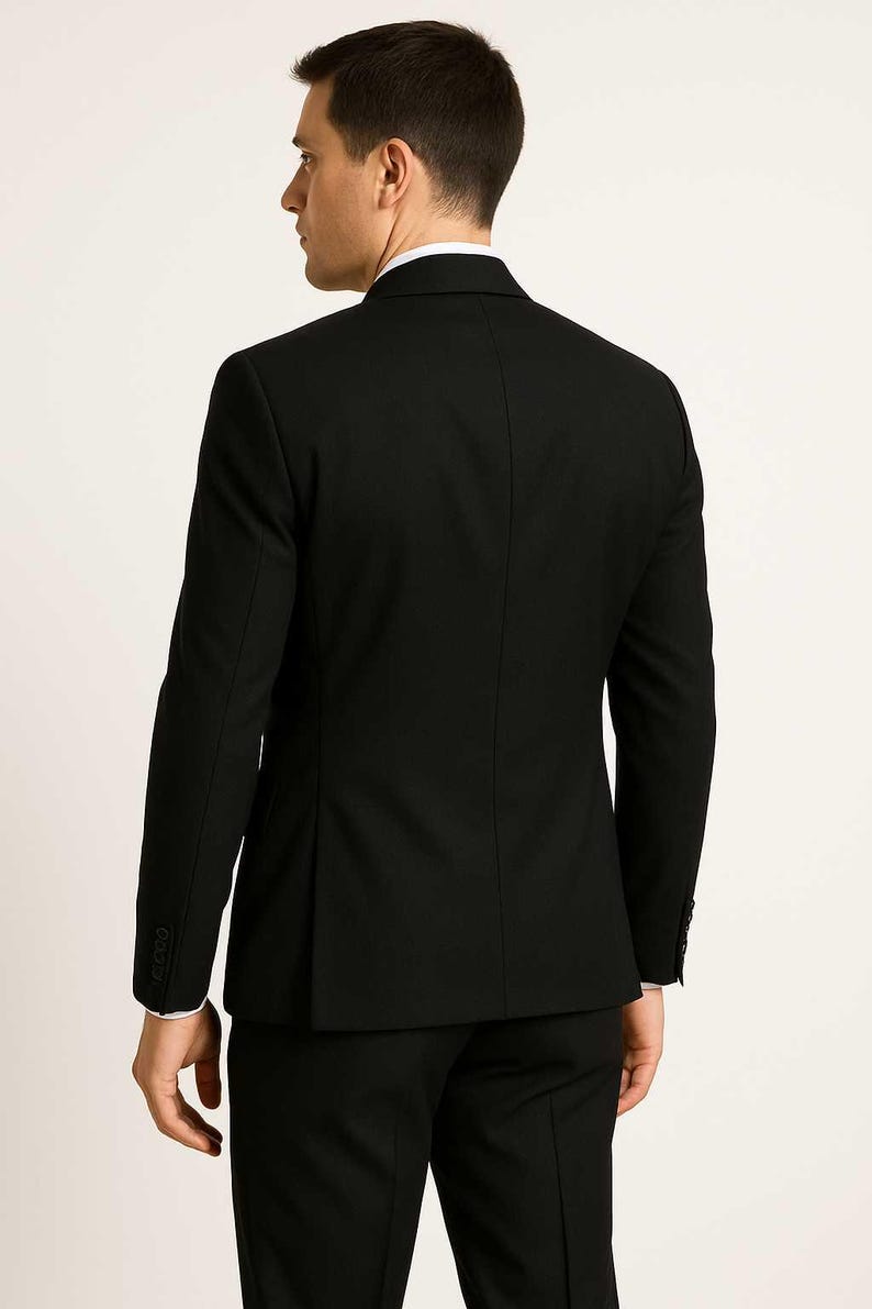 2-piece TR Suit Black – Double Breasted - Etsy