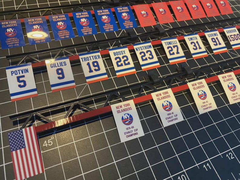 Bubble Hockey - New York Islanders CHEXX Mini Scoreboard Banner ...