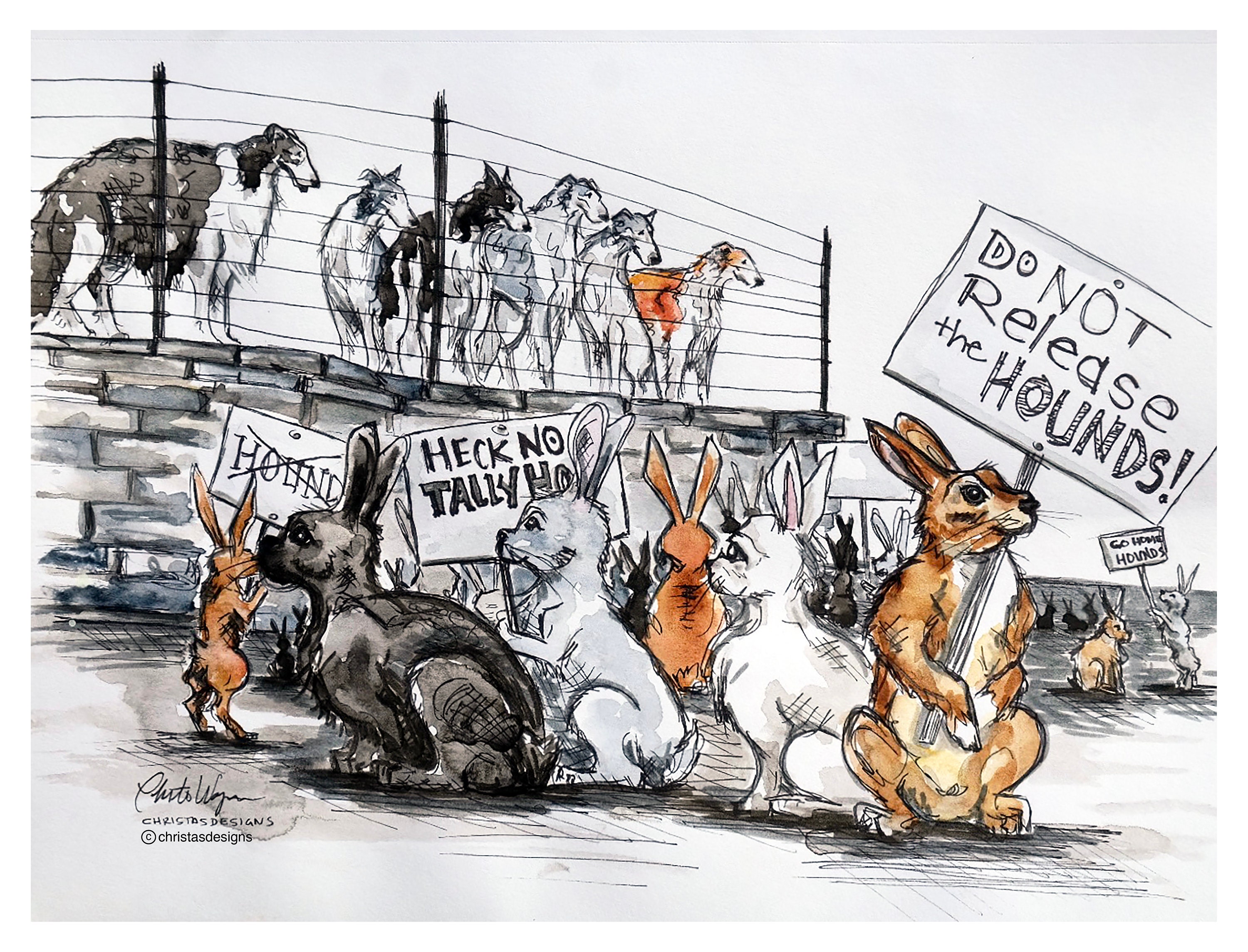 Heck No, Tally Ho Poster - Etsy