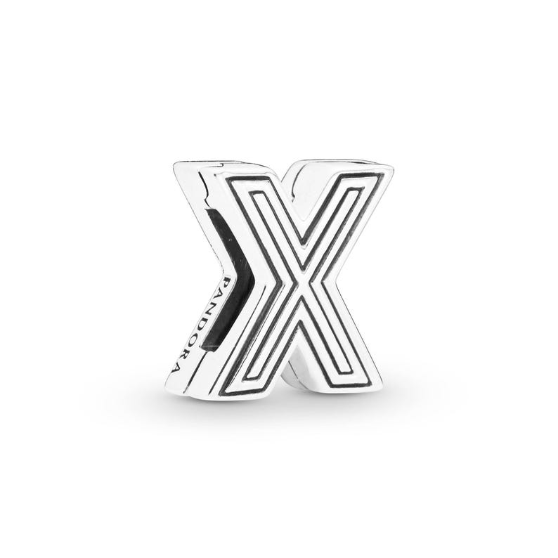 Sterling Silver Letter X Clip Charm for Bracelet - Etsy UK