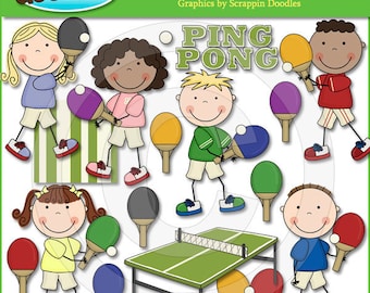 Ping Pong Clip Art | Etsy