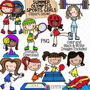 Summer Olympics Sports Clipart Bundle 49 Different Olympic Sports ...