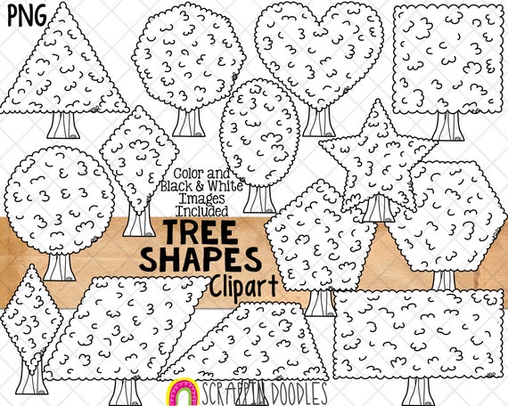 2d Shapes Clipart Black And White