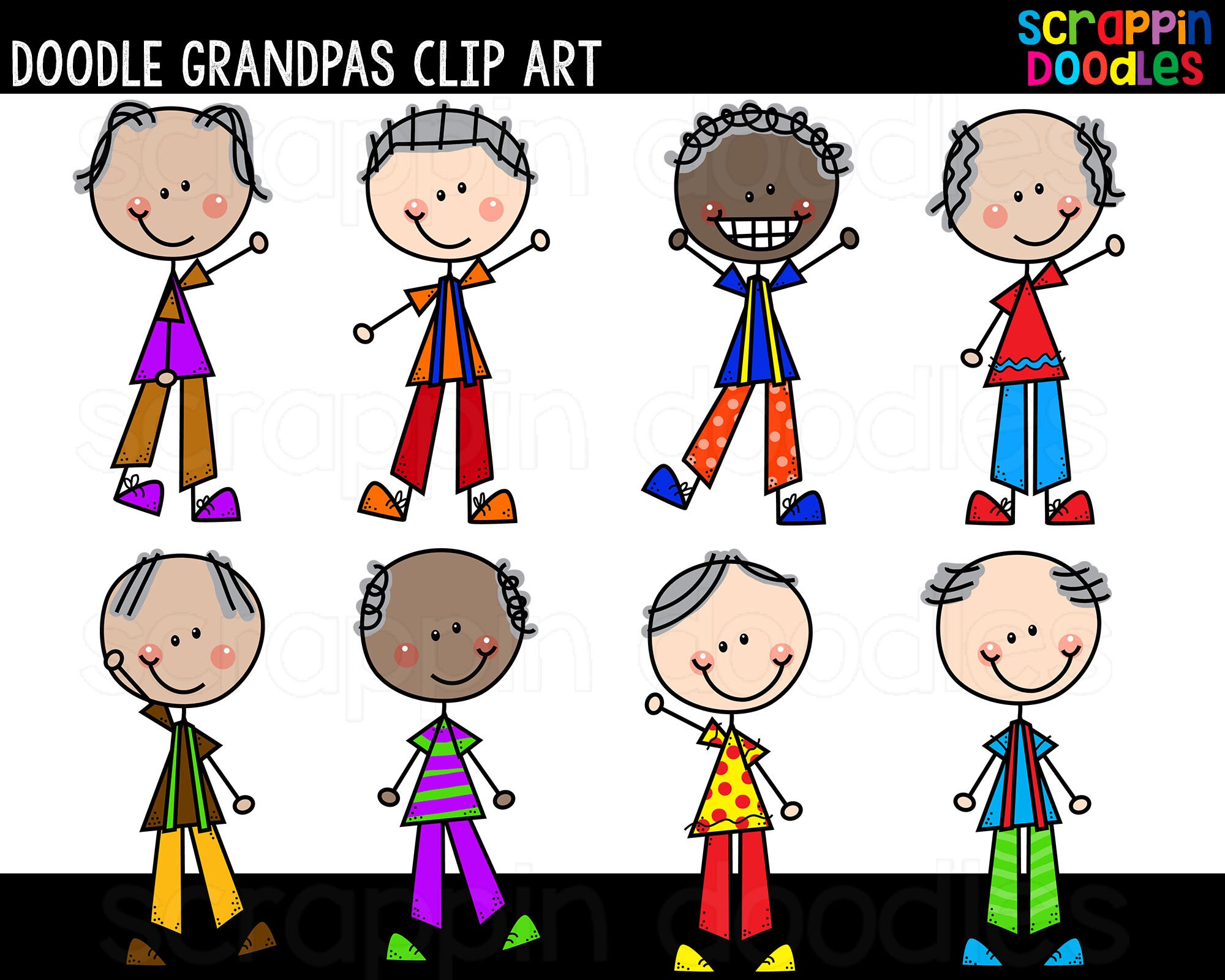 Stick Art Clipart Color