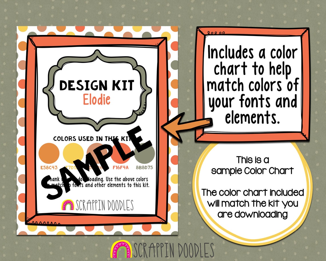 Danica Design Kit - Cover Page Templates - Digital Planner Backgrounds ...