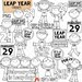 Leap Year Clip Art - Leap Day Kids Clipart - February 29th PNG ...