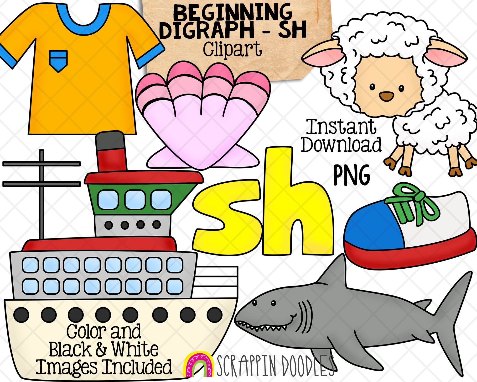 Beginning & Ending Digraph Clip Art Bundle Commercial Use - Etsy