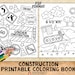 Construction Coloring Book Kids Coloring Pages Printable PDF - Etsy
