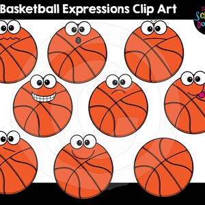 Sports Ball Expressions Clip Art Bundle - Soccer Ball - Football ...