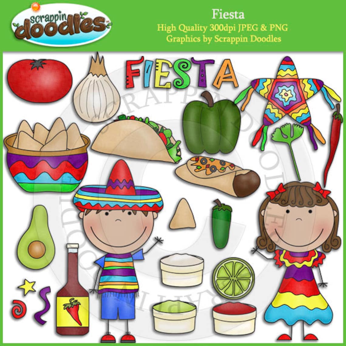 Fiesta Clip Art - Etsy