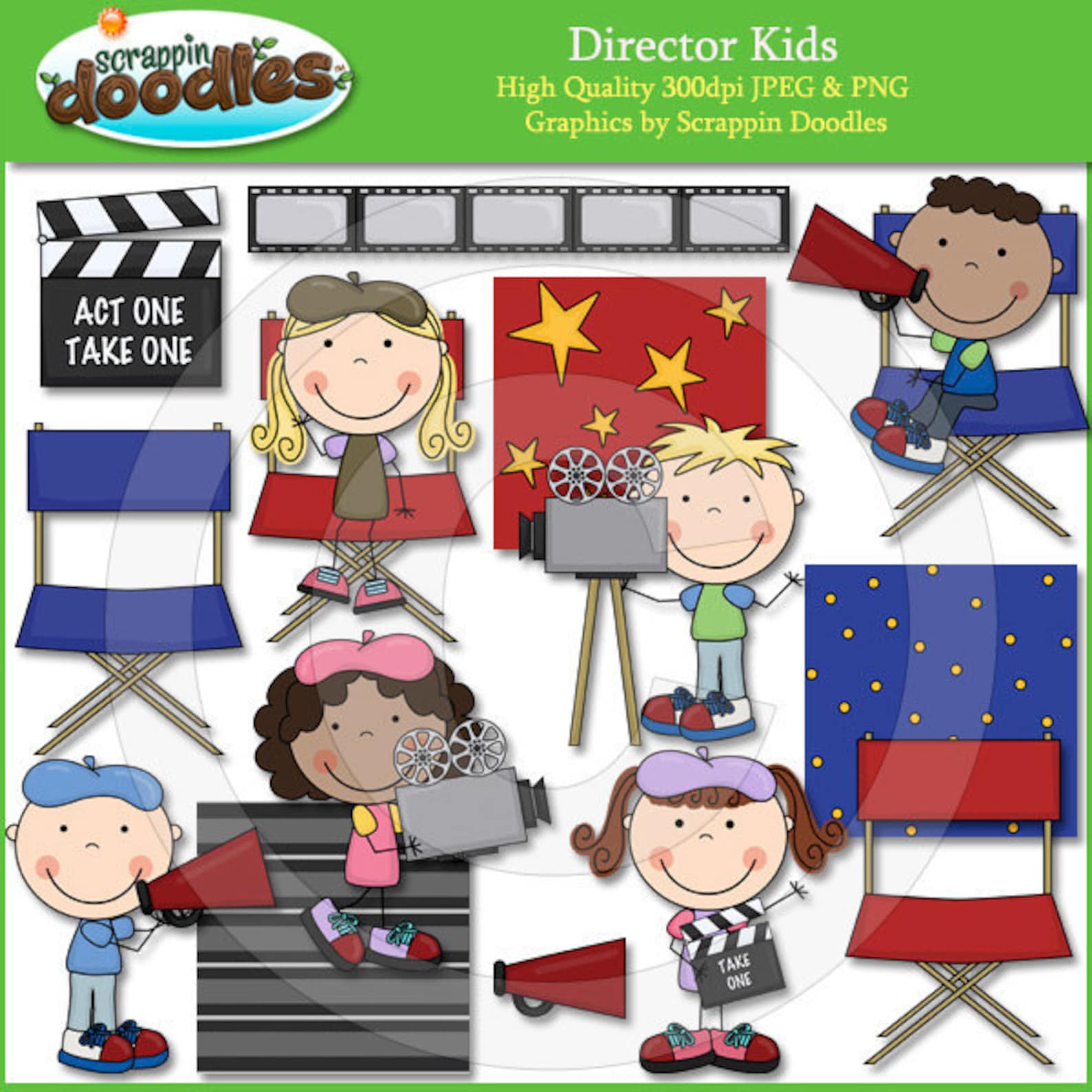 Director Kids Clip Art - Etsy