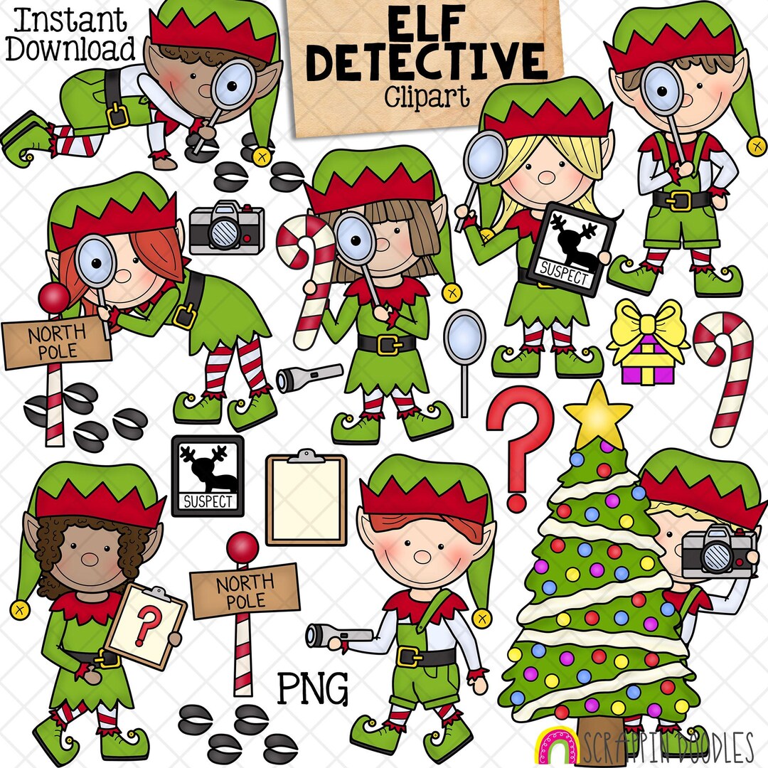 Elf Detectives - Scavenger Hunt - Christmas Elves - North Pole Spy ...