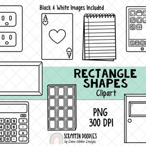 Shapes Clip Art - Real Life Rectangle Shapes Clipart - Geometric Shapes ...