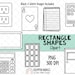 Shapes Clip Art - Real Life Rectangle Shapes Clipart - Geometric Shapes ...