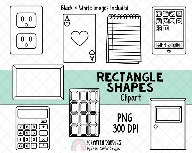 Shapes Clip Art Real Life Rectangle Shapes Clipart Geometric Shapes 3D ...